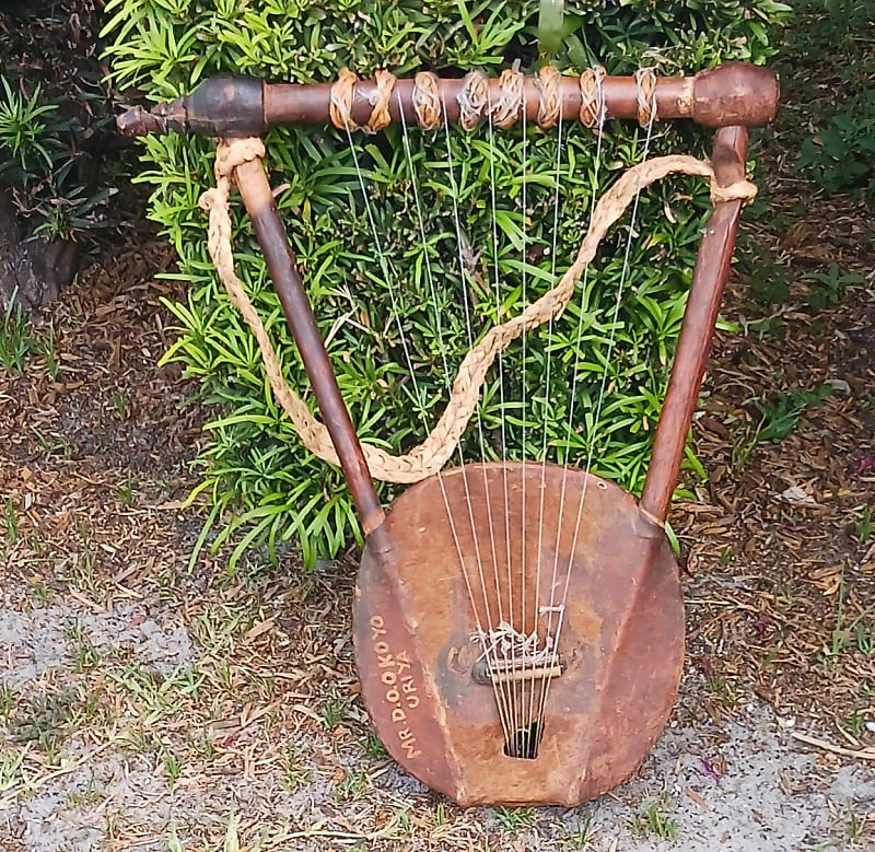 Vintage East African bowl lyre (Kenyan nyatiti) | Reverb
