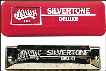 Huang Silvertone Deluxe Harmonica, Key of D | Reverb