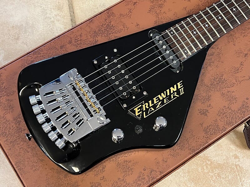 Erlewine Lazer II Electric Guitar Black w case | Reverb