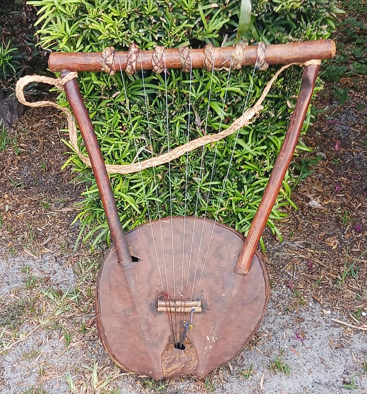 Vintage East African bowl lyre (Kenyan nyatiti) | Reverb