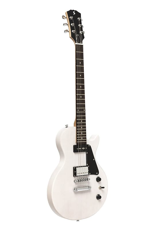 Stagg Standard Series Electric Guitar - White - SEL-HB90 WHB | Reverb