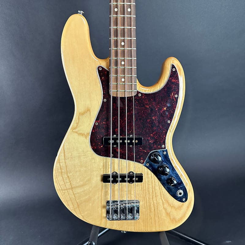 Used Fender Standard Jazz Bass Natural w/case TSU17418 | Reverb