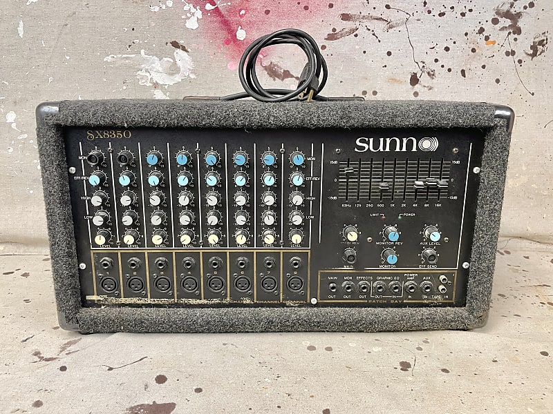 Sunn SX8350 8 Channel Powered Mixer-PA System-NOT WORKING-For | Reverb