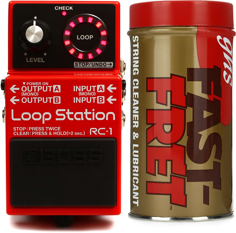 GHS Fast Fret String and Neck Lubricant Bundle with Boss RC-1 | Reverb