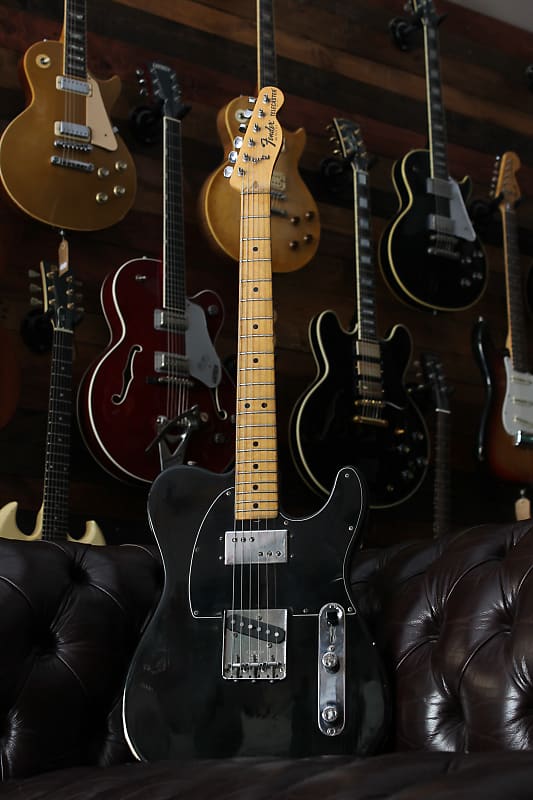 Fender Telecaster 1976 - Custom color black | Reverb