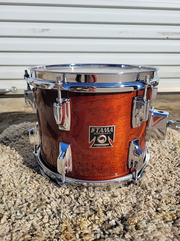 1980s Tama Superstar 10x8 Rack Tom Drum - Super Mahogany | Reverb