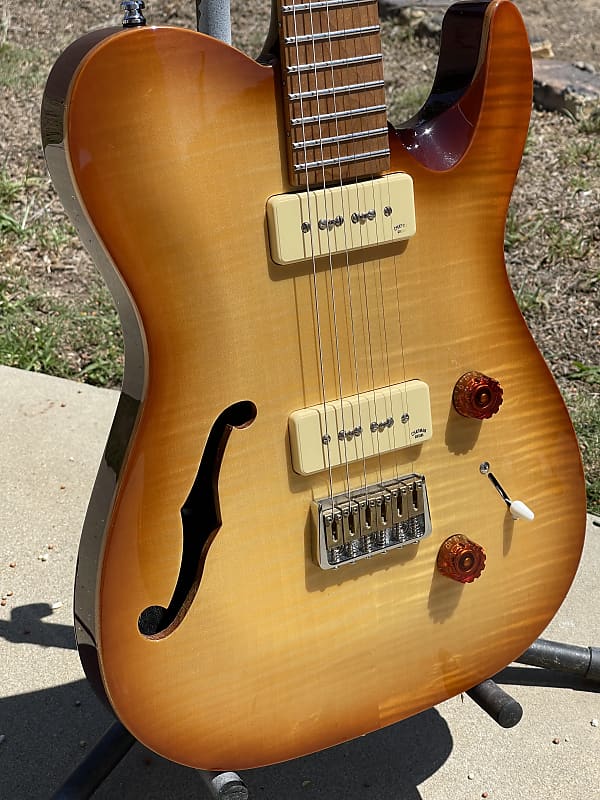 Chapman ML3 Pro Traditional Semi-Hollow Body Honey Burst | Reverb