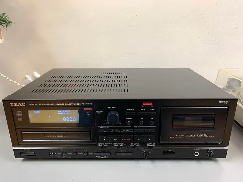 TEAC AD-RW900 CD Compact Disc Recorder Reverse Cassette Deck | Reverb