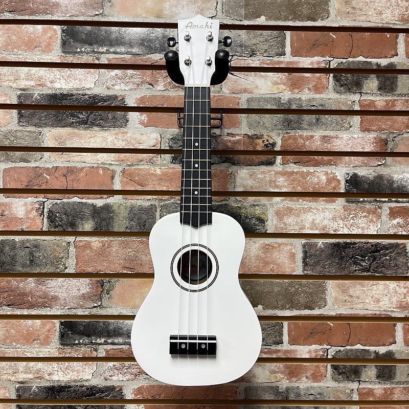 Amahi Paper White Ukulele, Soprano PNUKWH | Reverb