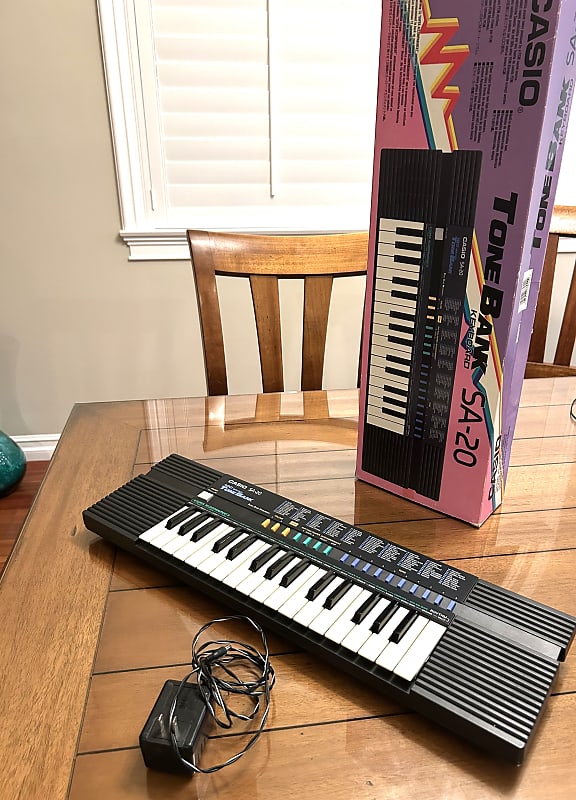 Vintage Casio SA-20 100 Sound Tone Bank Keyboard 32 Keys | Reverb