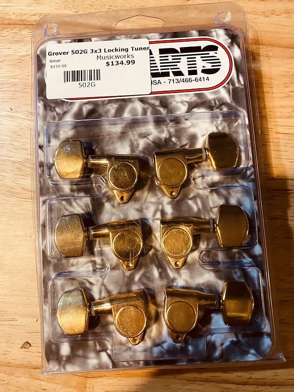 Grover gold tuners 3x3 2000 - Gold | Reverb