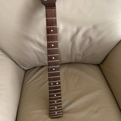 Warmoth Strat style neck! Wenge with locking tuners! | Reverb