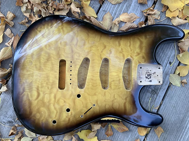 Warmoth Strat Body - Swamp Ash with Quilted Maple Top | Reverb