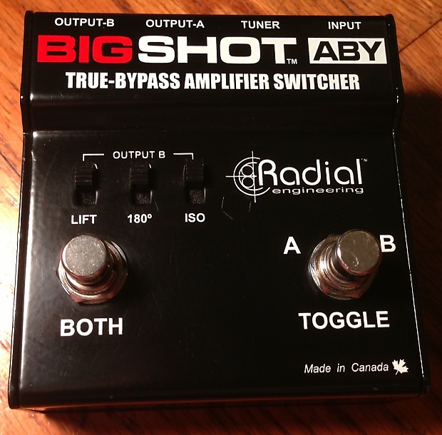 Radial Big Shot ABY True Bypass Switcher | Reverb