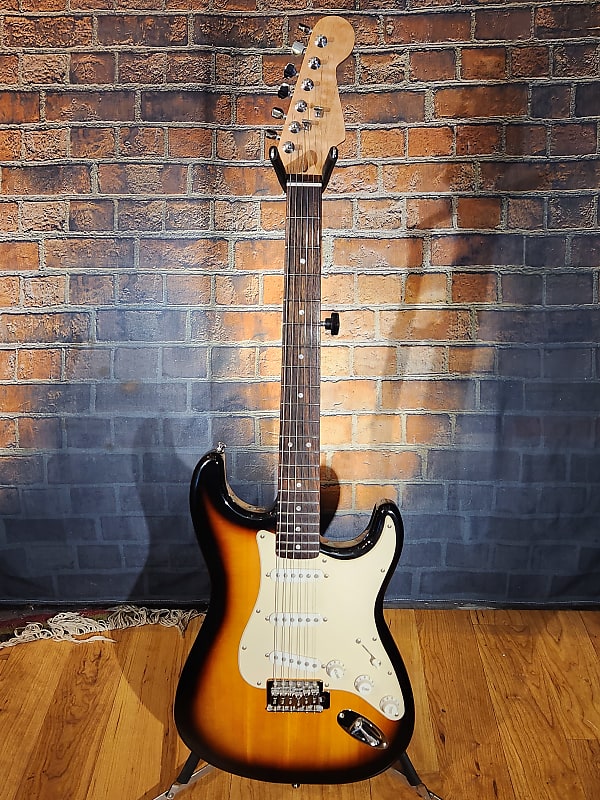 Squier Stratocaster Sunburst w/ Wilkinson Tuners - No Serial | Reverb