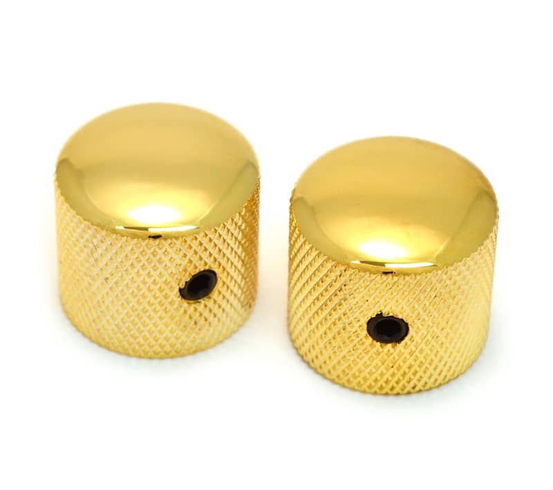 MK-MDS-G (2) Gold Modern Style Split Shaft Dome Knobs | Reverb