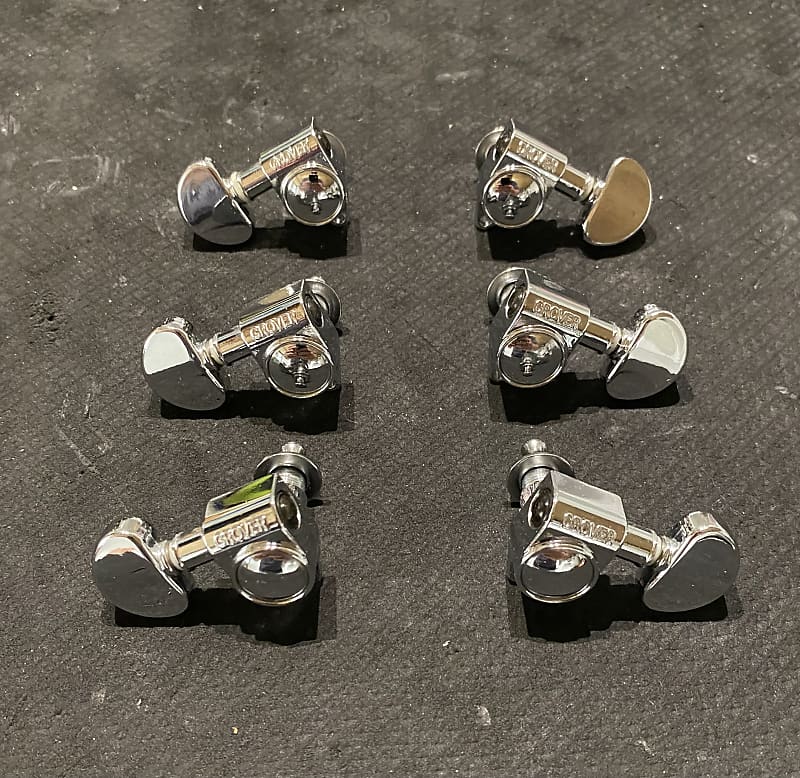 Grover chrome 18:1 3x3 Rotomatic tuners | Reverb