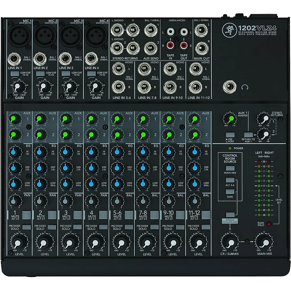 Mackie 1202VLZ4 12-Channel Mic / Line Mixer | Reverb