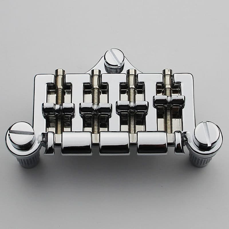 3 Point 4 String Bass Bridge Tailpiece Chrome For GBS EP | Reverb