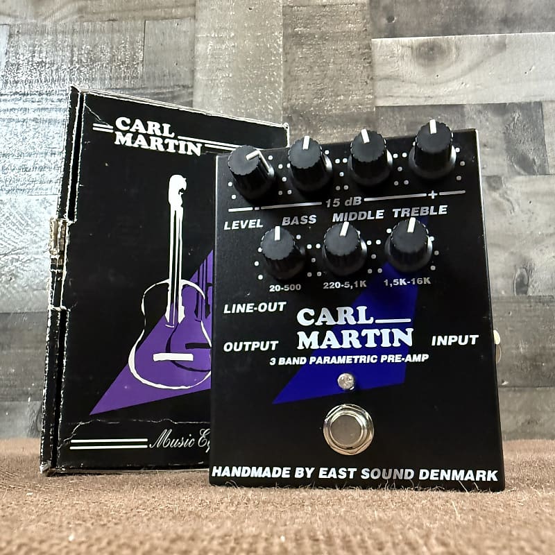 Carl Martin 3 Band Parametric Pre-Amp Pedal W/Box | Reverb