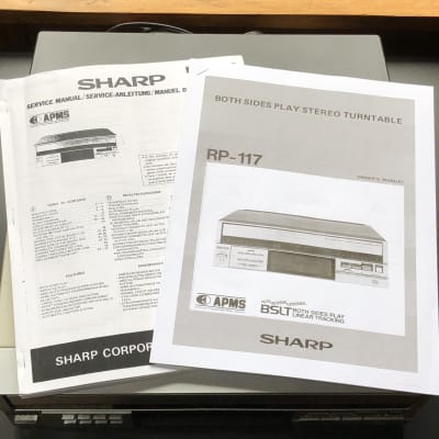 Sharp Optonica RP-117 Dual-Sided Linear Tracking Turntable | Reverb