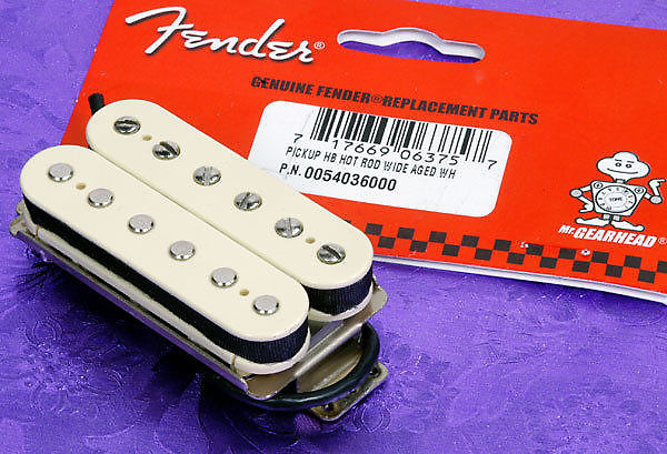 Real Fender Aged White Wide Spacing Hot Rod Strat Bridge | Reverb