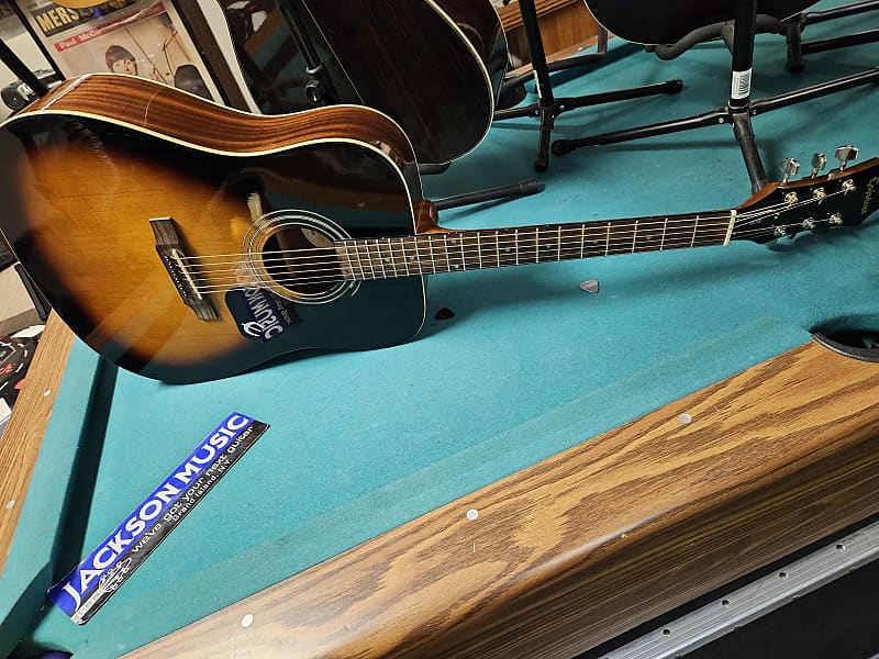 Epiphone PR150 Dreadnaught Acoustic - Vintage Sunburst | Reverb