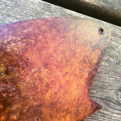Rusted Relic LPJR textured Rust metal pickguard. | Reverb Canada