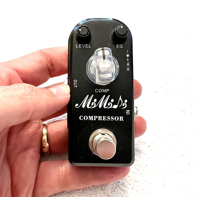 MiMiDi Mini Compressor Pedal - Black | Reverb