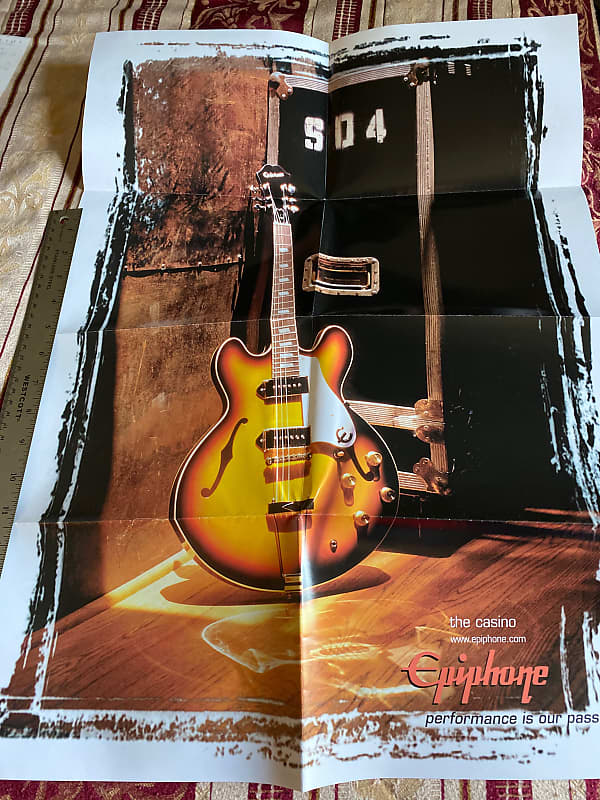Epiphone Early 2000's 2-sided Poster | Reverb