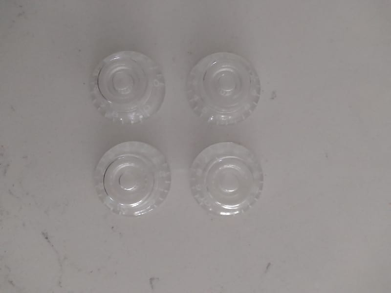 Fender Stratocaster Clear Knobs Clear | Reverb