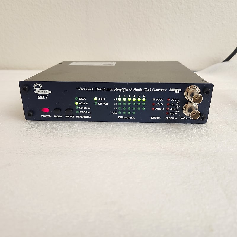 Mutec MC-7 Word Clock Distribution Amp & Audio Clock | Reverb