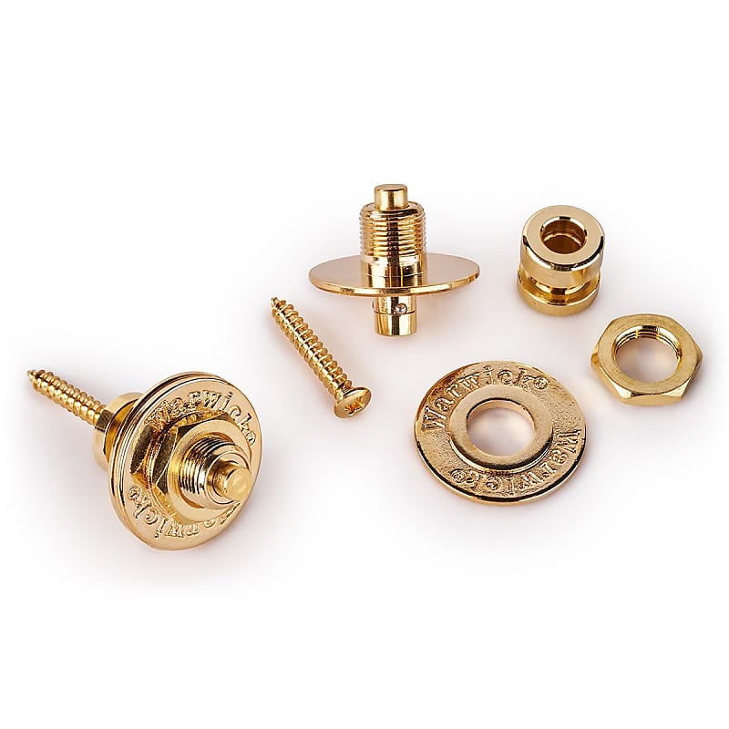 Warwick Security Lock - German Made Strap Locks - Gold | Reverb