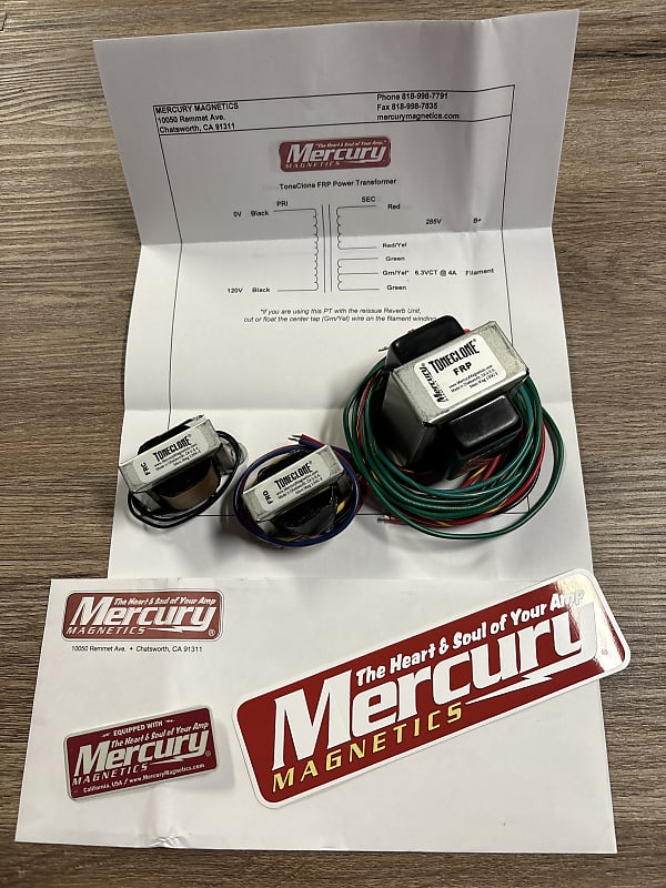 Mercury Magnetics Fender 6G15 Reverb Transformer Set 2024 | Reverb