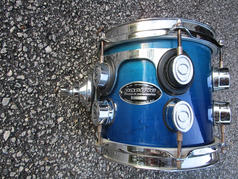 Pacific PDP Drum LX Series 8x8 2000's - Turquoise, Maple | Reverb