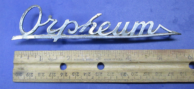 Vintage '50s Orpheum 6L6 Tube Guitar Amp METAL LOGO ! | Reverb Canada