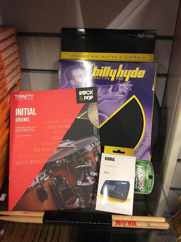 Drum lesson beginner starter pack - Rock School Drums Grade 1 | Reverb