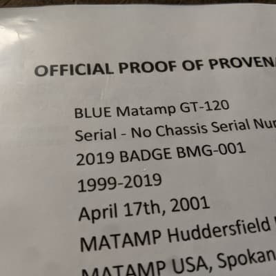 Matamp GT 120 1999 - Blue | Reverb