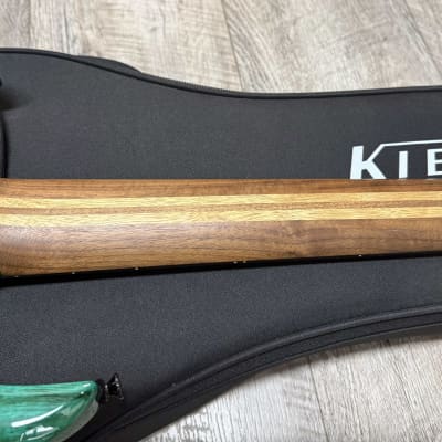 2017 Kiesel AW5 Trans teal on ash body and poplar burl top | Reverb