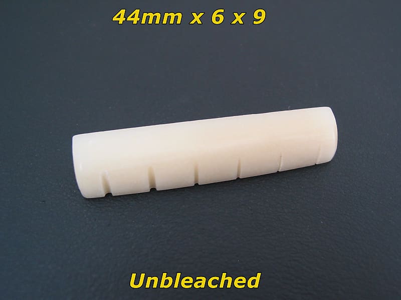 44mm Slotted Unbleached Bone Nut For Some Gibson Martin | Reverb