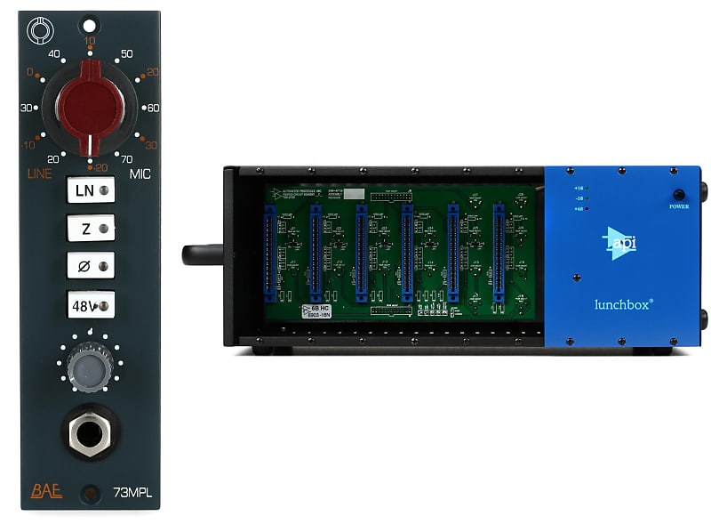 BAE 1073MPL 500 Series Microphone Preamp Bundle with API | Reverb