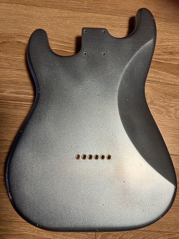 Guitar Mill Stratocaster Body - Nitro & Reliced 2022 Ice Blue | Reverb