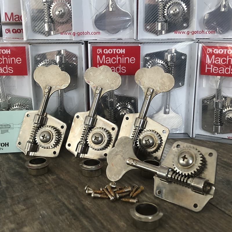 Gotoh GB640 Aged Nickel Relic Tuners Precision Bass Jazz | Reverb UK