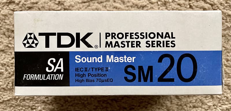 10 PACK: TDK SM20 Type II Studio Master Cassette Tapes (1987 | Reverb