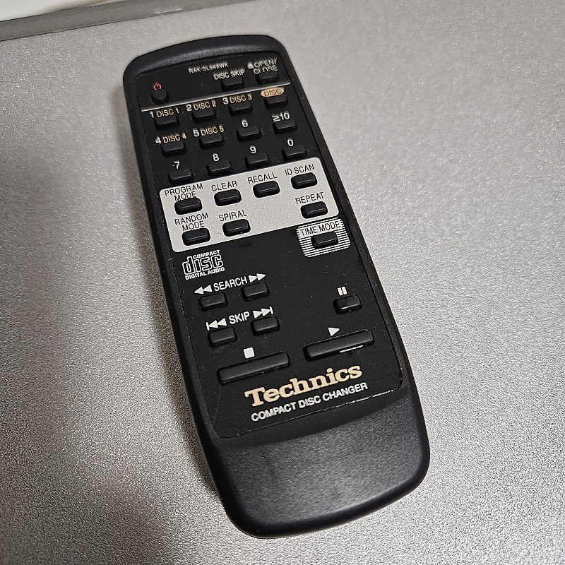 Technics RAK-SL948WK OEM Remote Control for 5-Disc CD Players | Reverb
