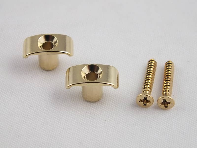 Pair of Gold Fender Ultra String Guides made in Stainless | Reverb