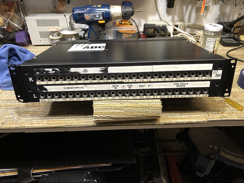 ADC 48 Point Punch Block Patchbay 2000s | Reverb