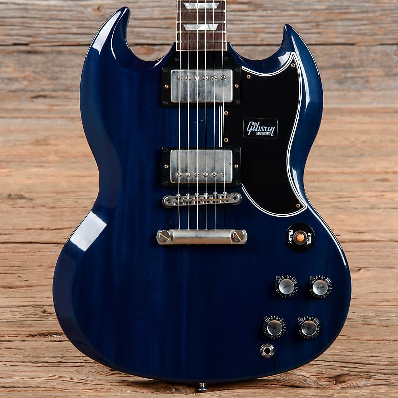 Gibson Custom 1962 SG Standard Blue Sky Stop Bar VOS (Serial | Reverb