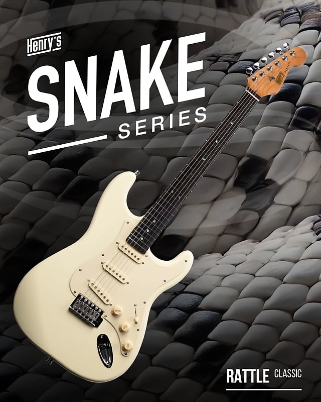 Henry's Electric Guitar - Snake Rattle ST-1C 3S White | Reverb France