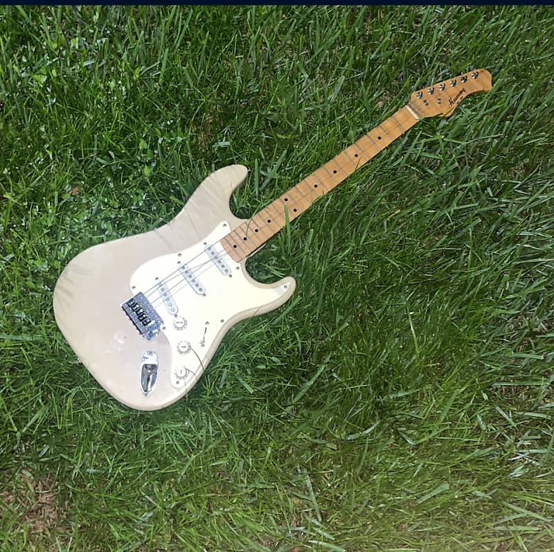 Harmony H80T Cream Stratocaster | Reverb
